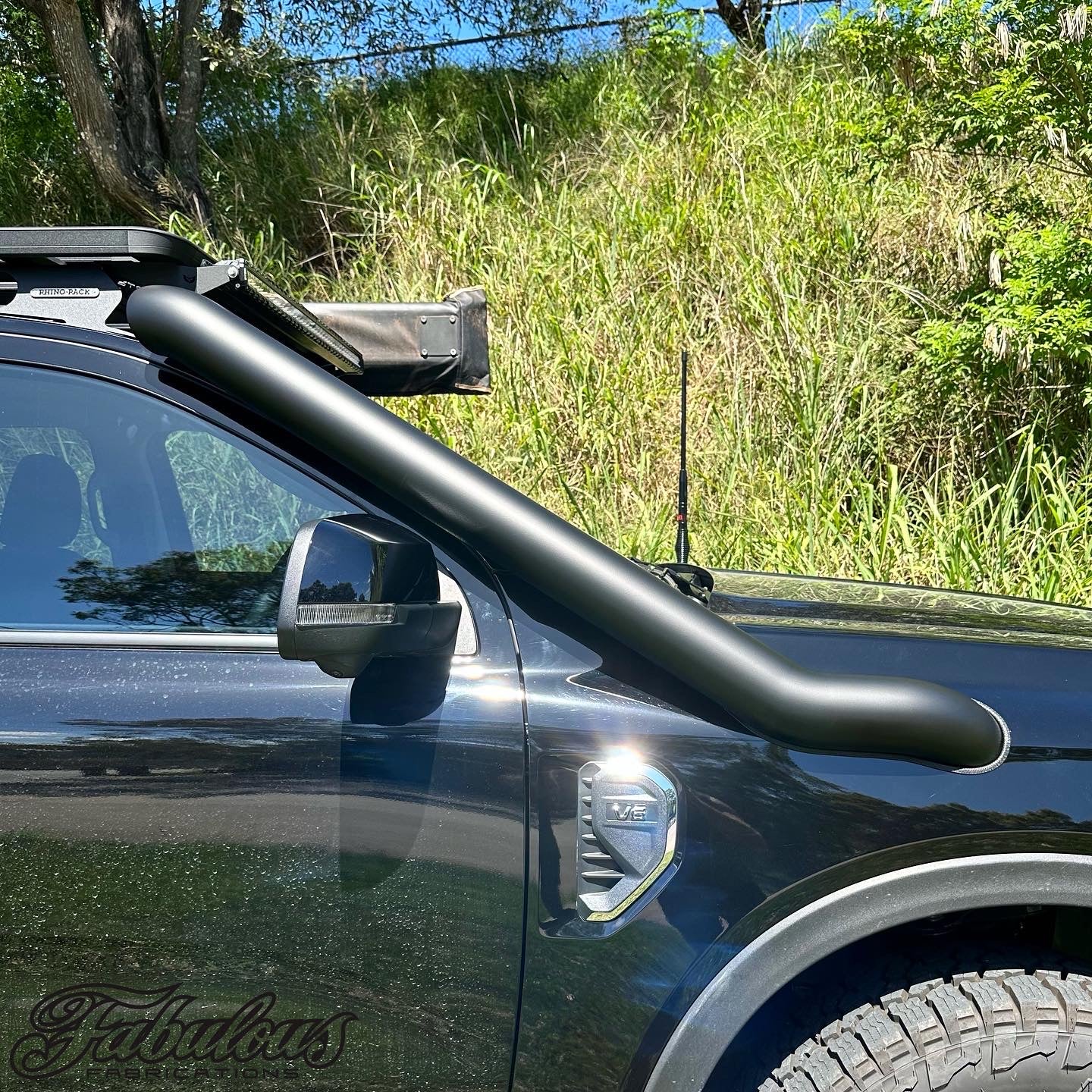 Ford Ranger Next Gen 5 Inch Stainless Snorkel Kit and Alloy Airbox Kit ...