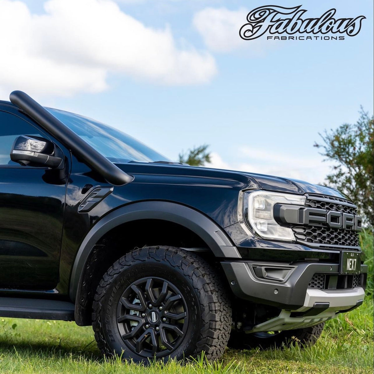 Ford Ranger Raptor Next Gen 4 Inch Stainless Snorkel and Twin Intake A ...