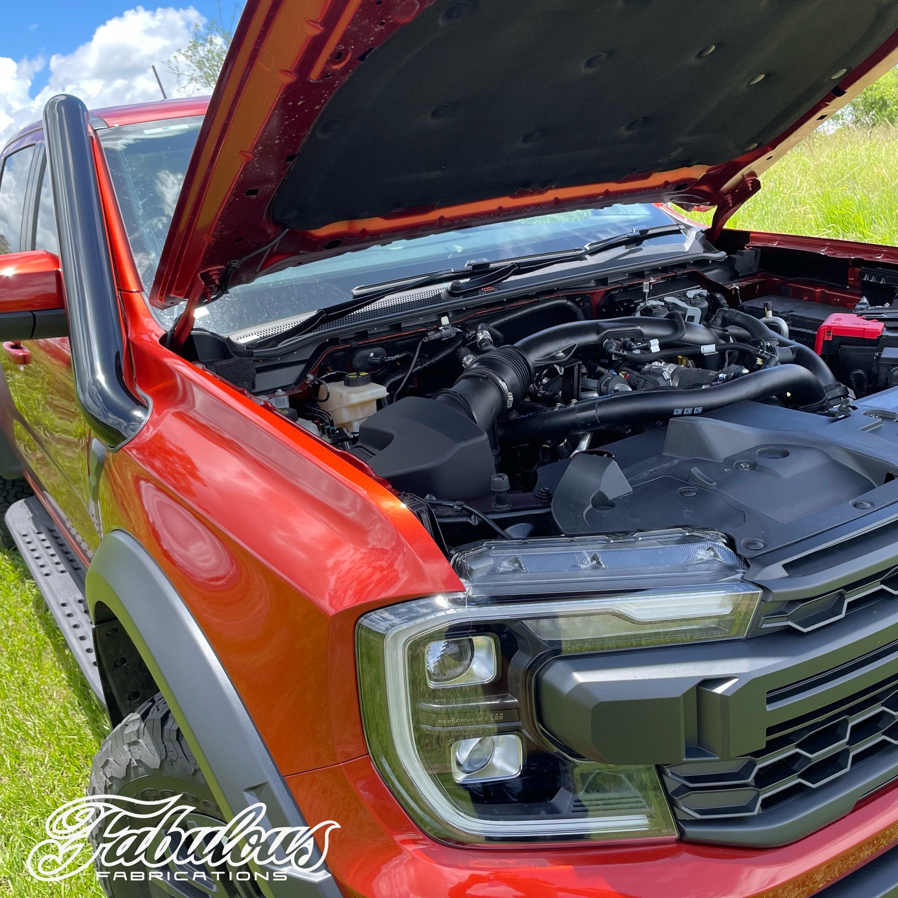 Ford Ranger Raptor Next Gen 4 Inch Stainless Snorkel and Alloy Washer ...