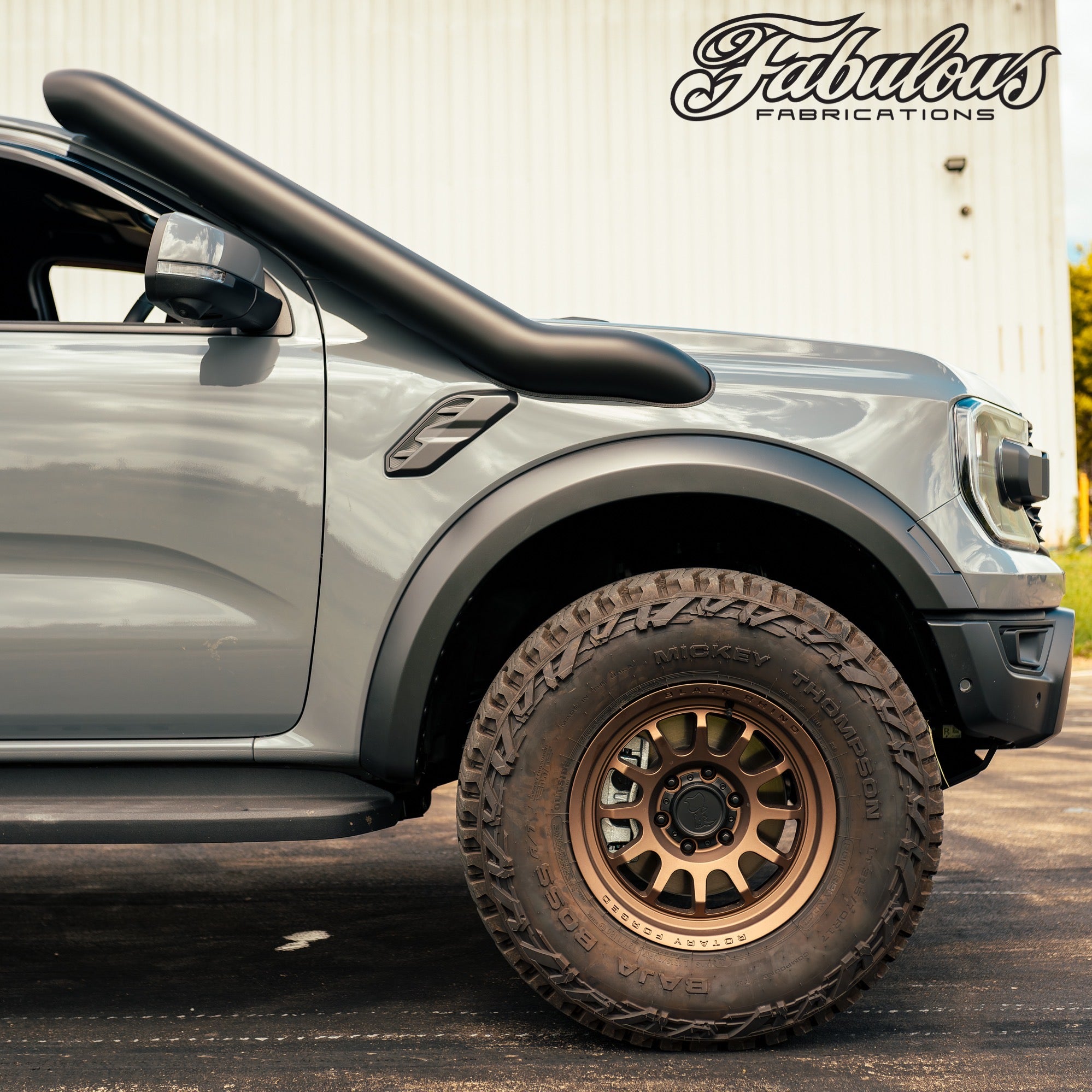 Ford Ranger Raptor Next Gen 5 Inch Stainless Snorkel and Alloy Washer ...